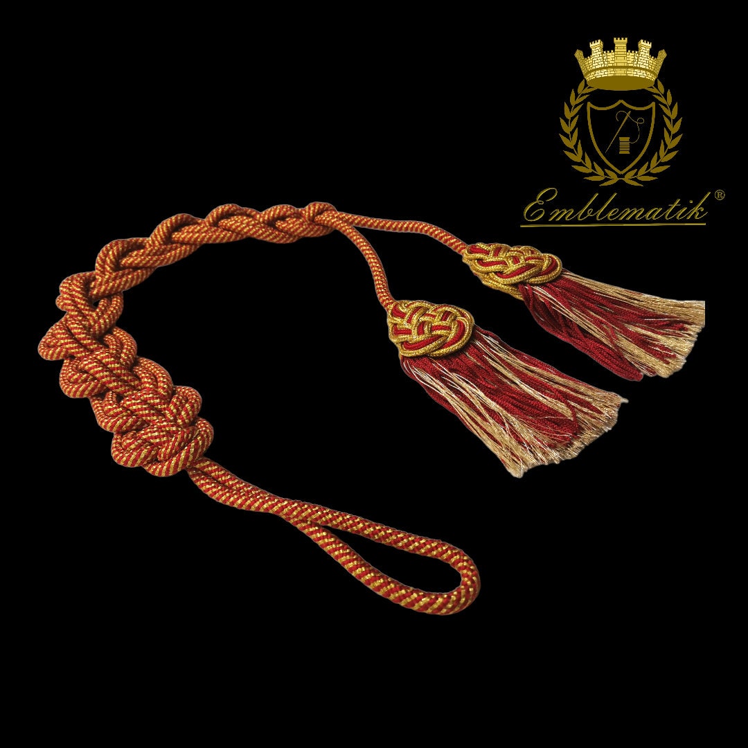 Handcrafted Italian Cincture Red/gold - Etsy