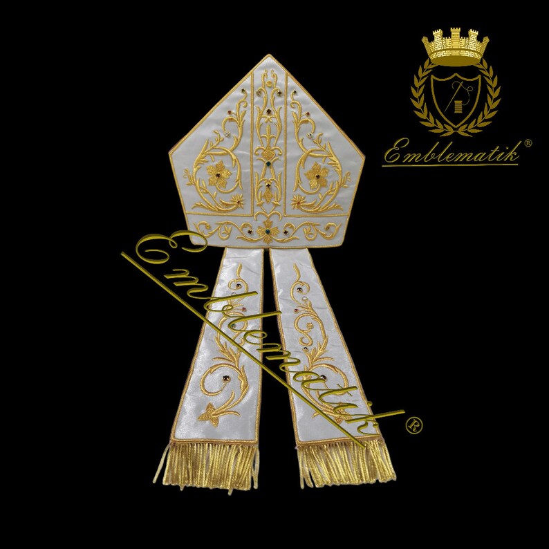Precious Bishop Miter Handmade Embroidered - Etsy