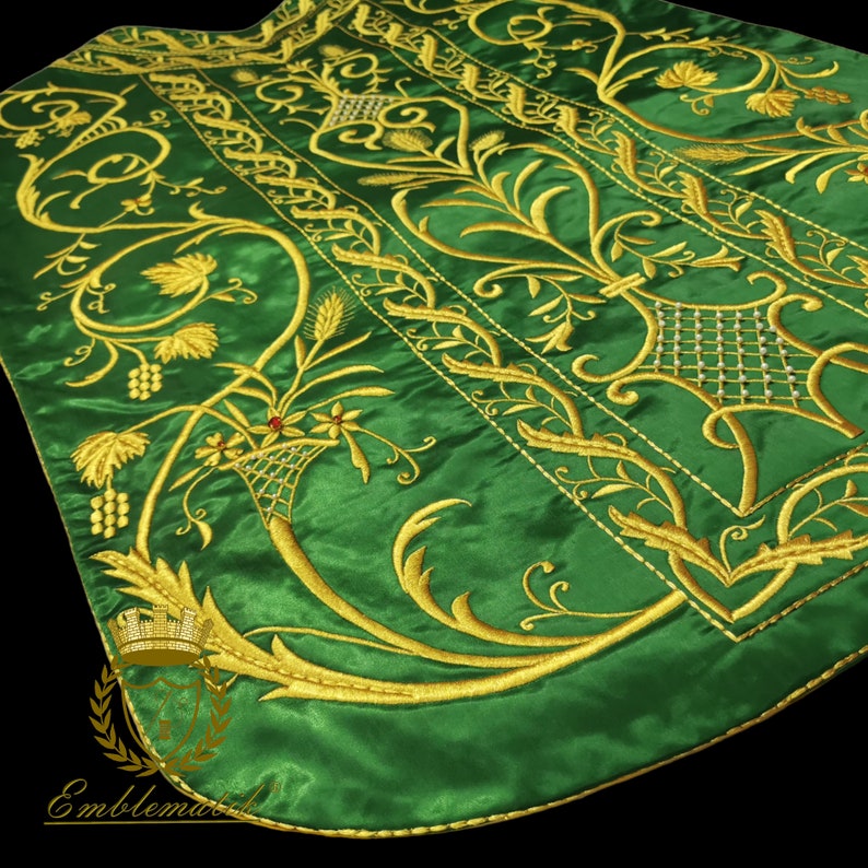 Roman Style Chasuble Gold Embroidered Available in All Liturgical ...