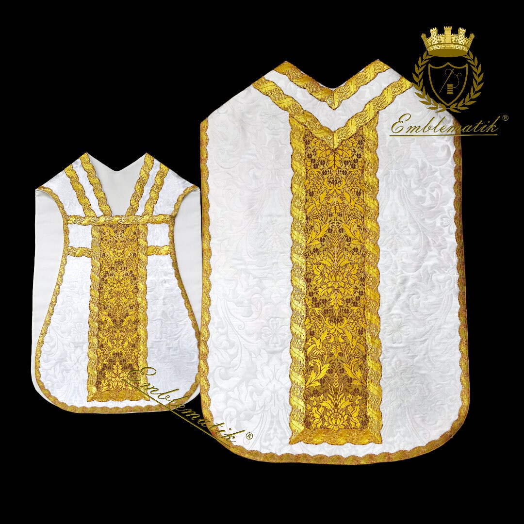 Roman Chasuble Handmade Stitched Damask Material. - Etsy
