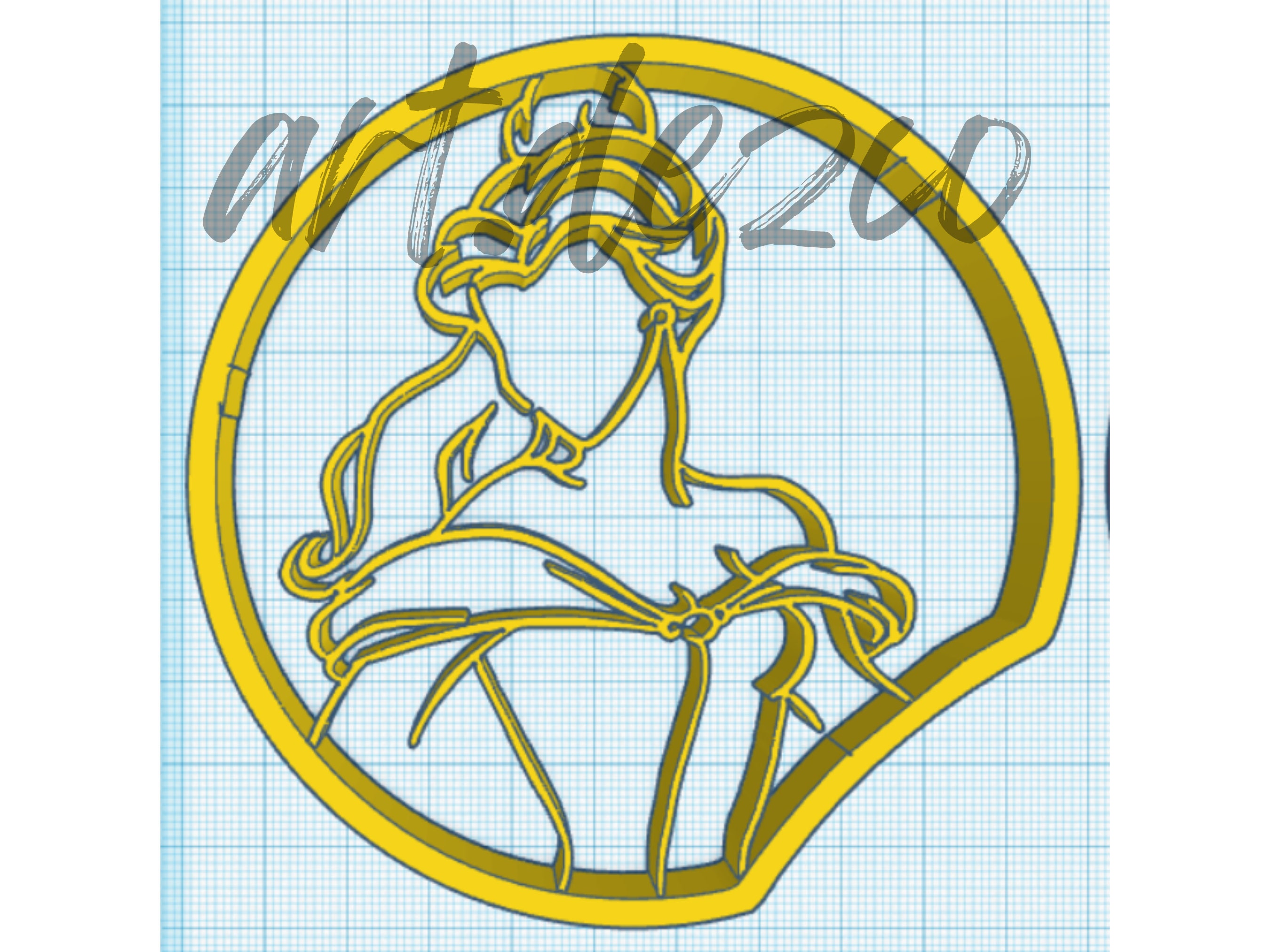 Princess Belle and the Rose Mouse Ears STL File | STL File | 3D ...