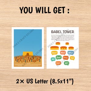 TOWER OF BABEL Diy Craft | Printable Christian Kids Activity | Fun ...