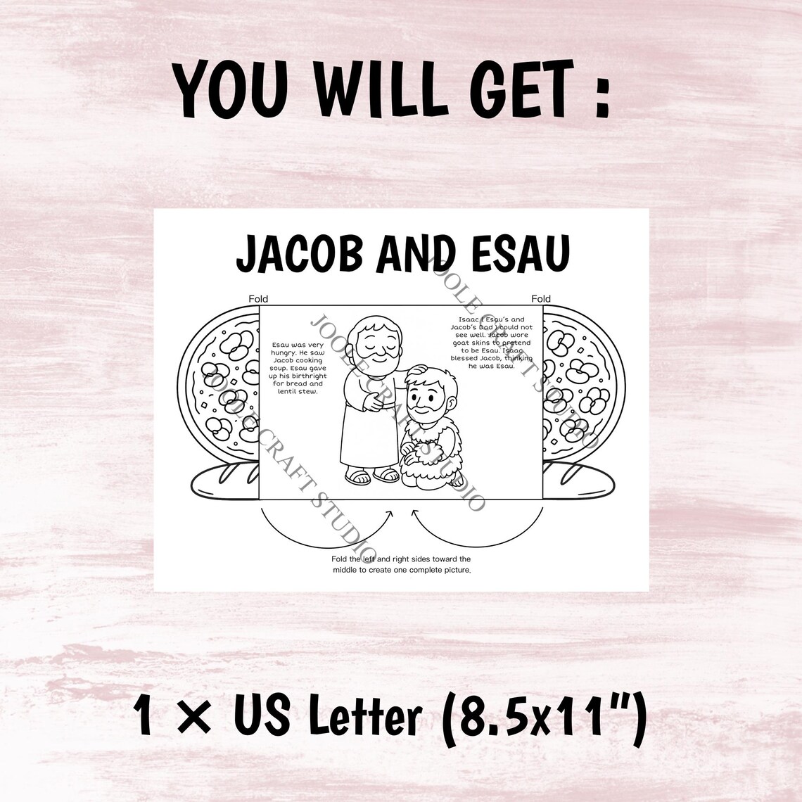 Jacob and Esau Craft Printable | Bible Story Activity for Kids | Sunday ...
