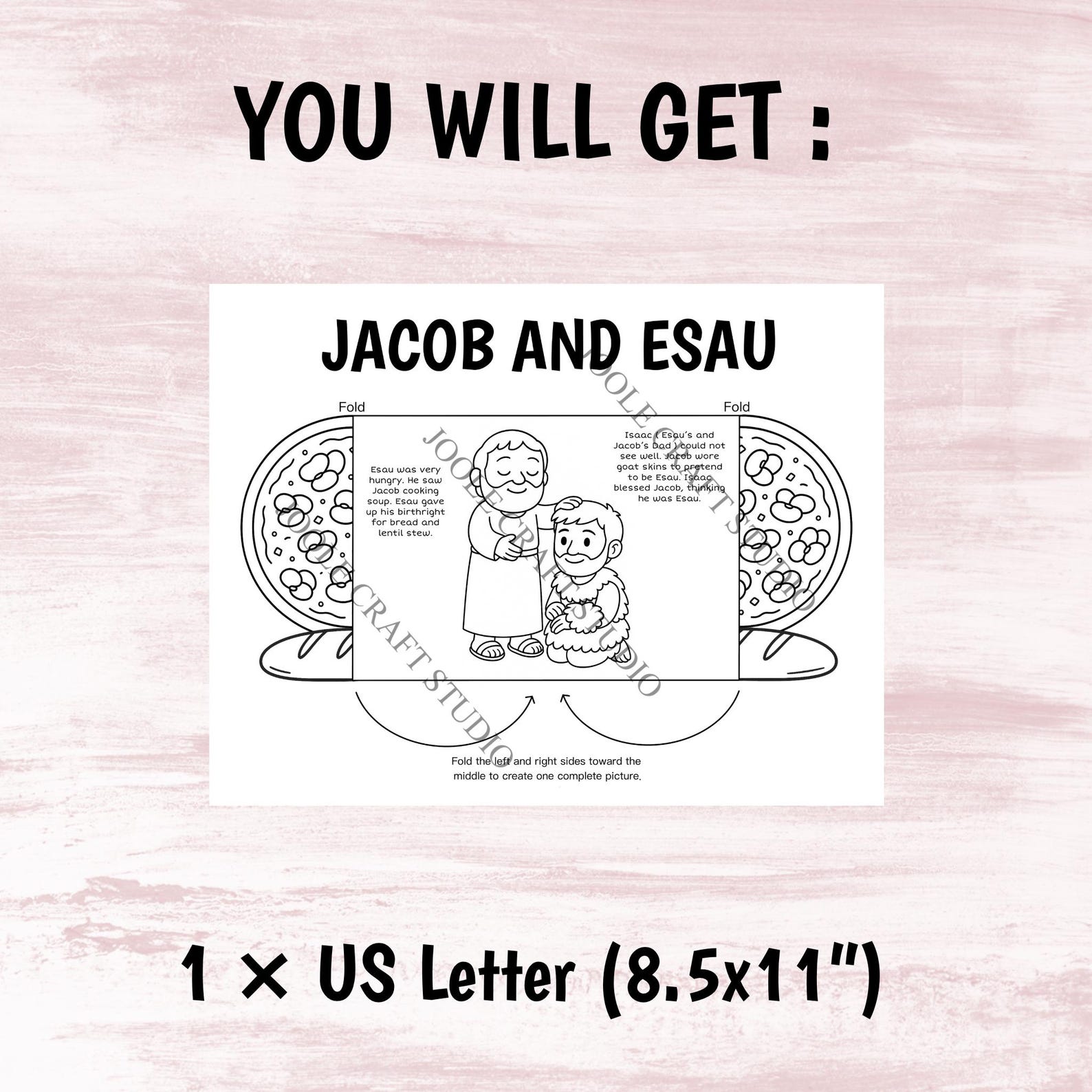 Jacob and Esau Craft Printable | Bible Story Activity for Kids | Sunday ...