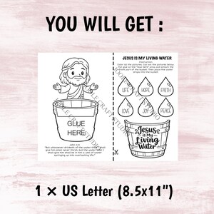 Jesus is the Living Water Craft Printable | Bible Story Activity for ...