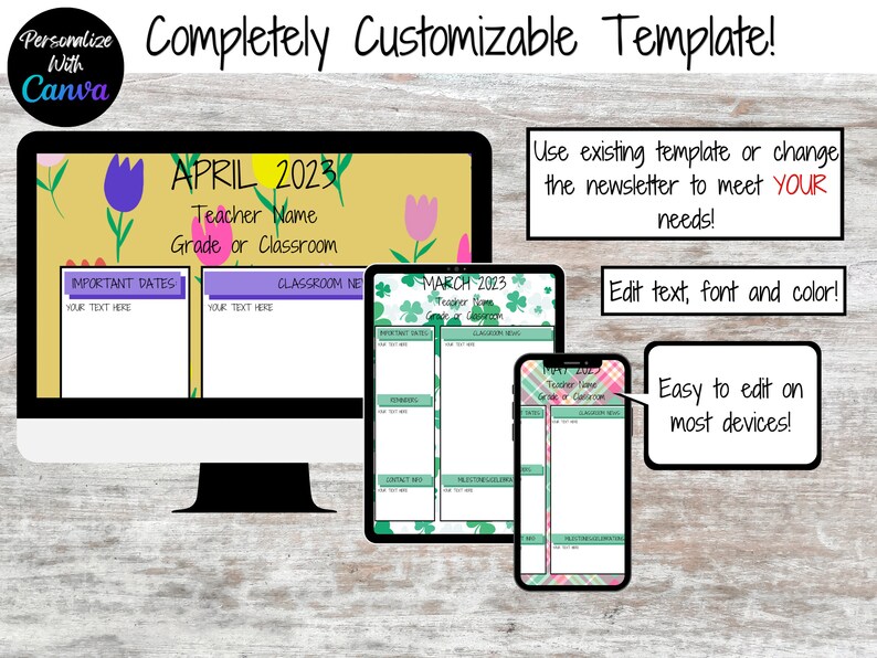 Classroom Newsletter Template Bundle | 8.5" X 11" | Preschool ...