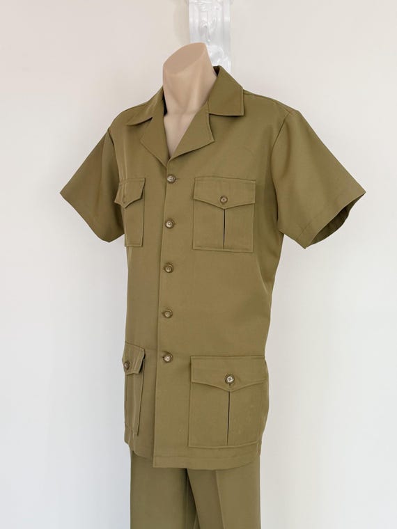 1970's Khaki Safari Suit - Gem
