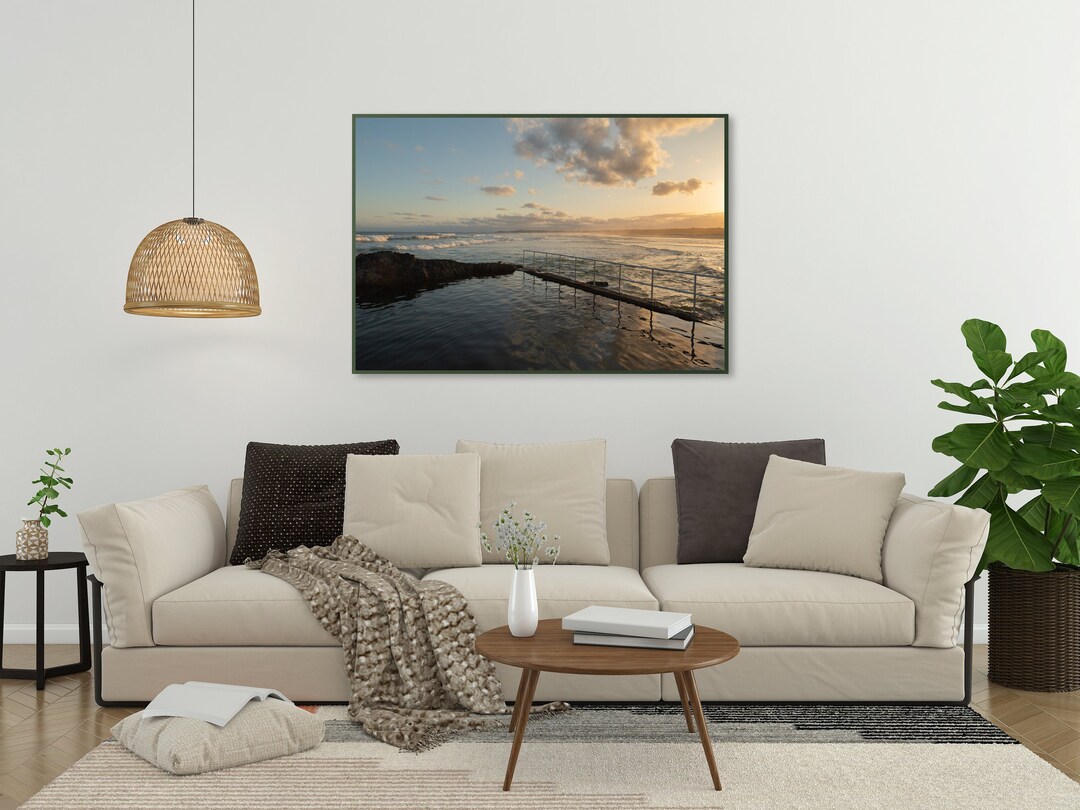Sawtell Ocean Pool Poster, Australia Ocean Coastal Photography, Beach ...
