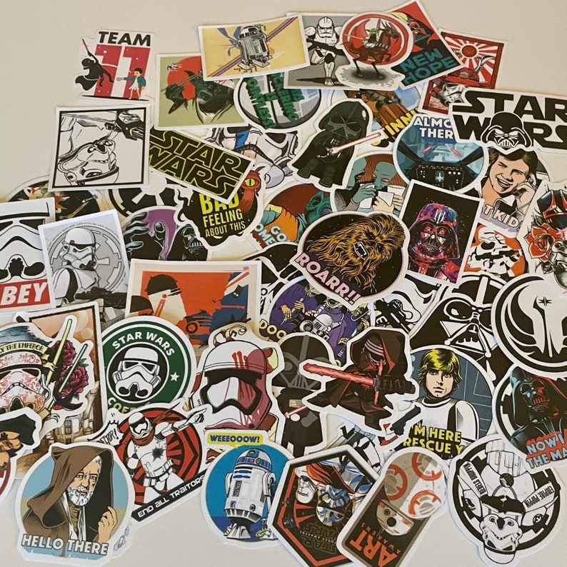 Star Wars Stickers - Etsy