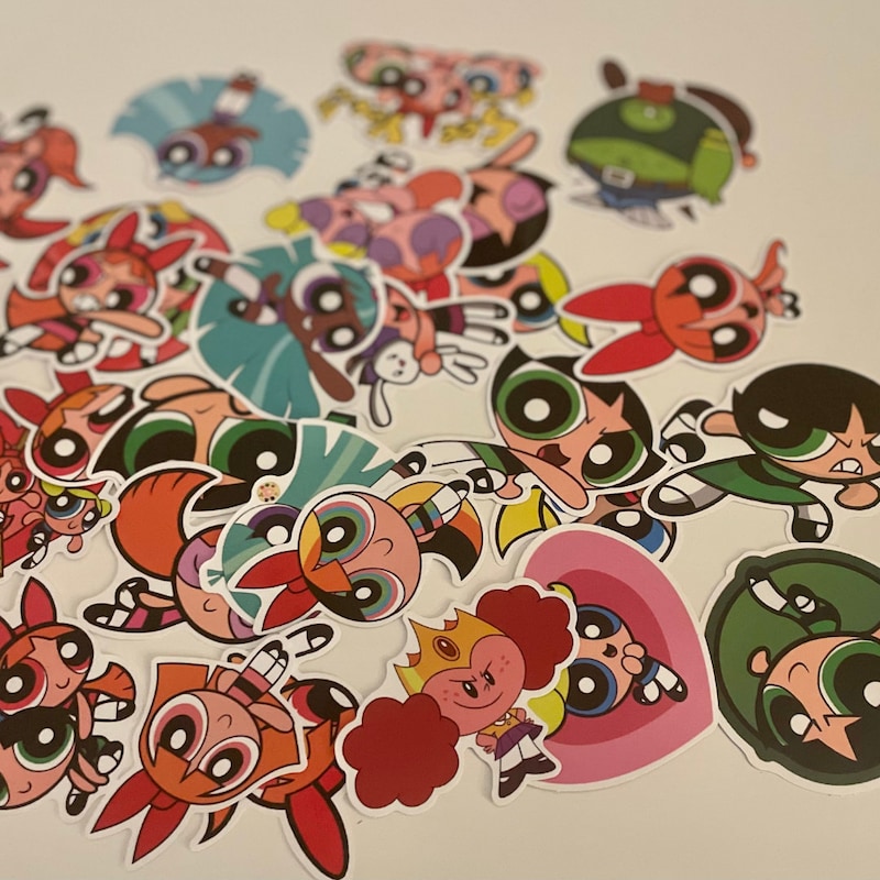 Powerpuff Girls Stickers - Etsy