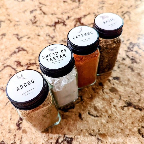 Round Spice Labels - Etsy