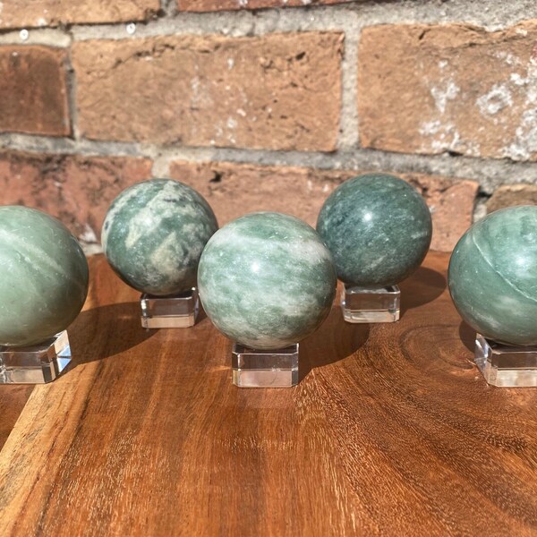 Green Jade Sphere - Etsy