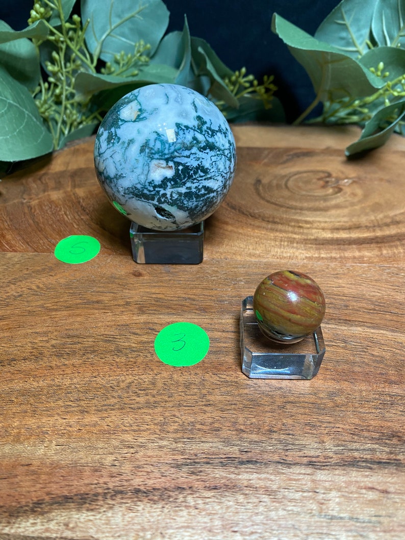 Small Square Glass Sphere Stands Clear Crystal Ball Holders - Etsy