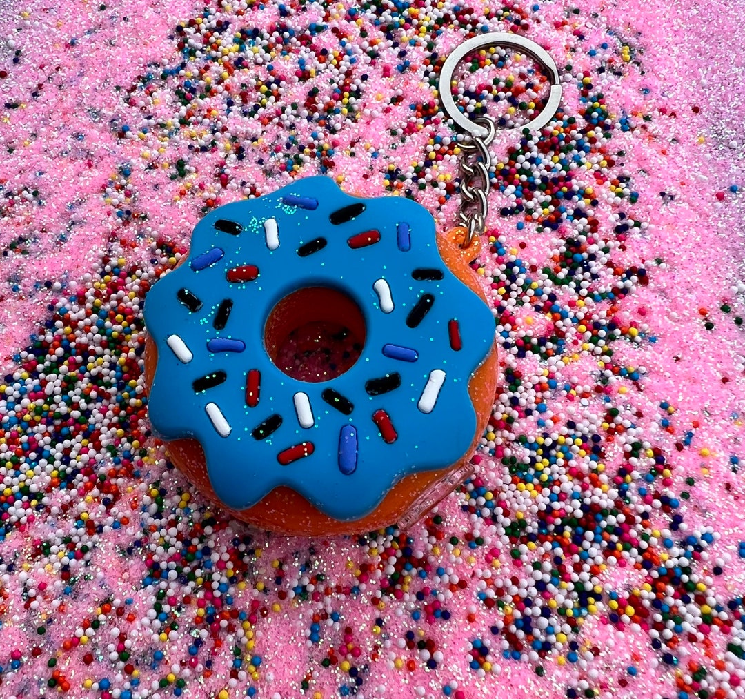 Donut Silicone Pipe Keychain *glass Bowl* CUTE COLLECTIBLE! *multiple ...