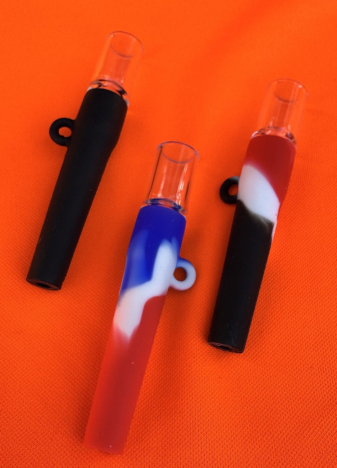 Small Personal Pipe *silicone* Durable Glass Tip ONE EACH - Etsy