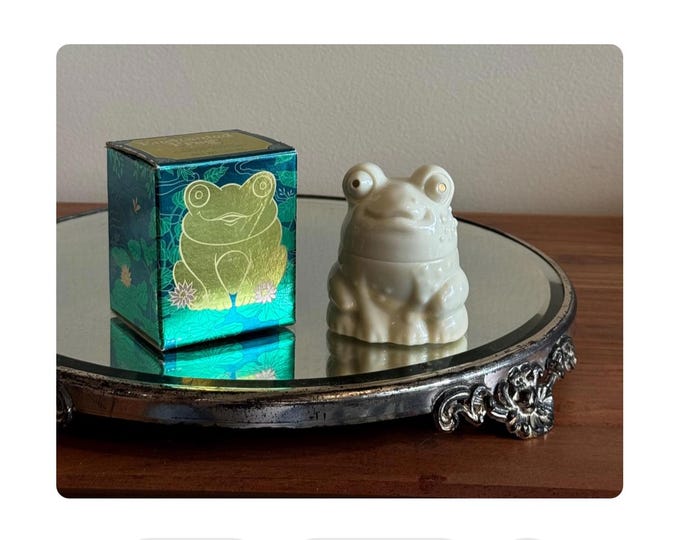 Vintage Collectible Avon Enchanted Frog Moonwind Cream Sachet in ...