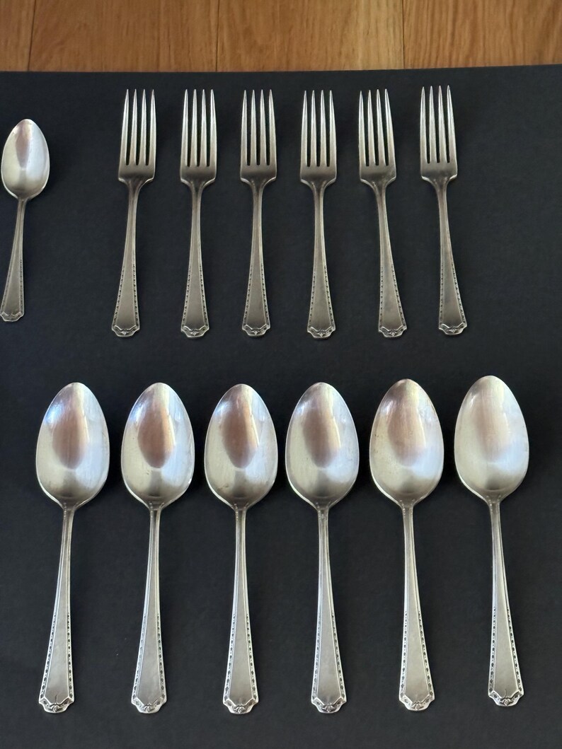 25-piece Oneida Community Flatware Silverware Set Stainless Vintage ...
