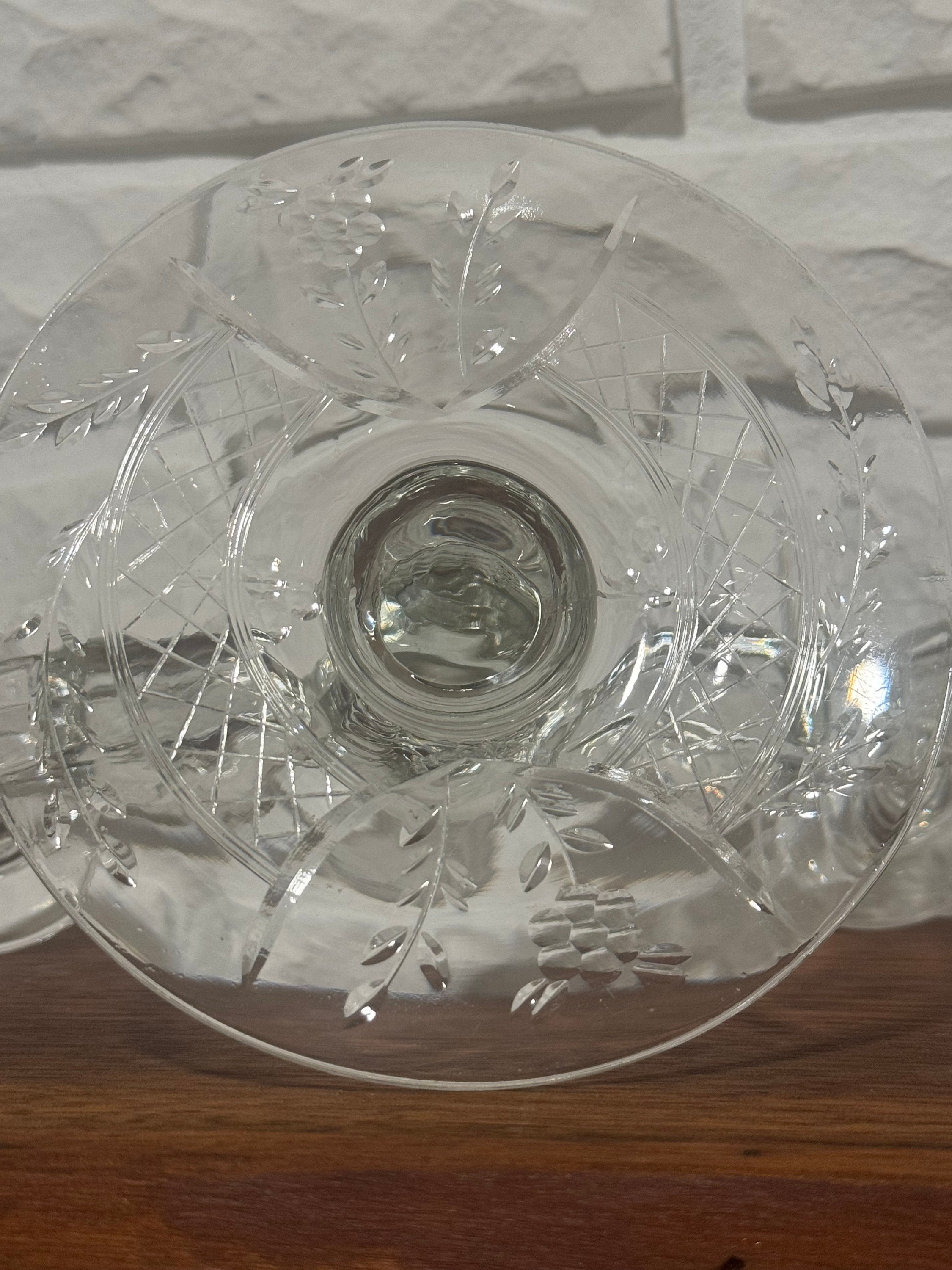 Vintage Clear Glass Double Candle Stick Holder Make a Lovely New Home ...