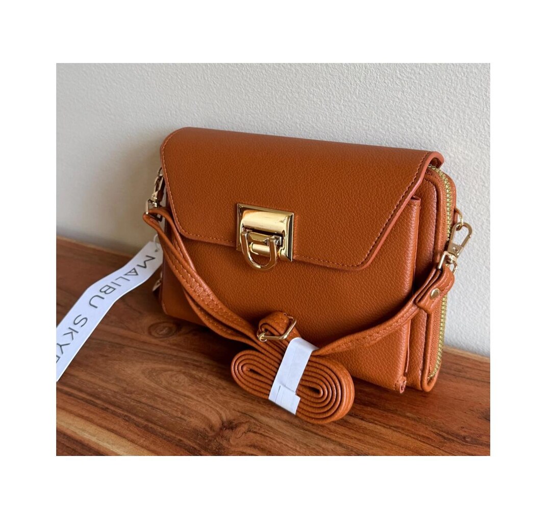New Malibu Skye Crossbody Bag With Flip Lock Multi-compartment Purse ...