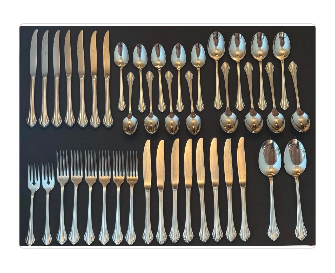 42 Piece Vintage Oneida Community Silverware Set Flatware - Etsy