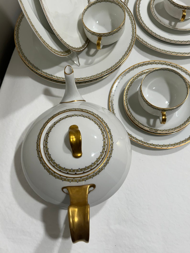 17-piece Antique Set Dinnerware 4 Place Settings and Teapot Haviland ...