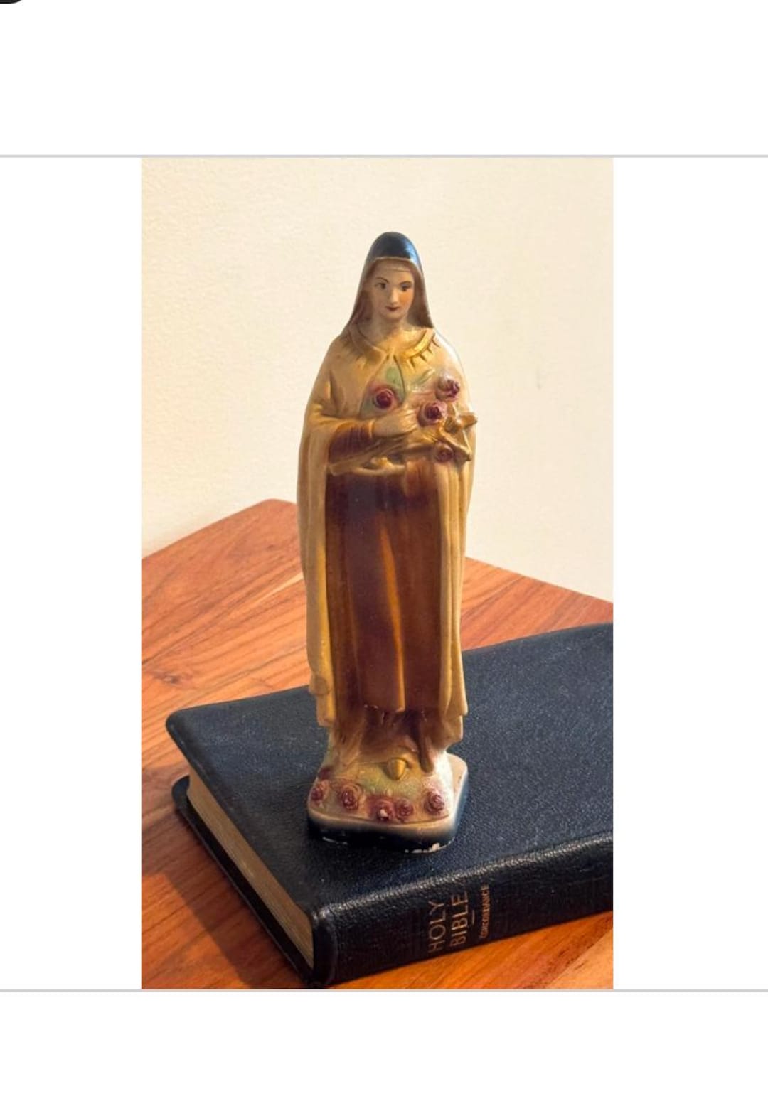 Vintage Plaster Religious Statue Catholic Figurine Decor St. Therese - Etsy
