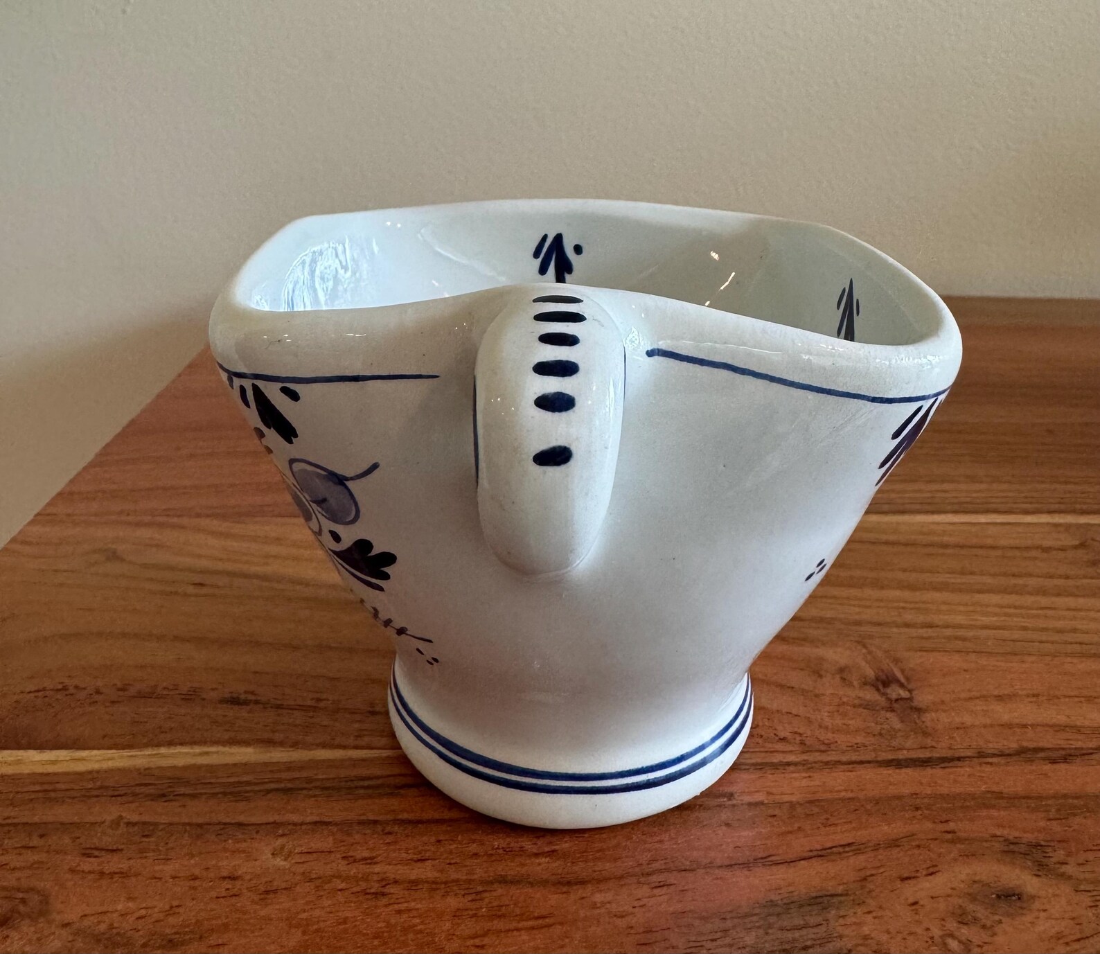 Vintage Delft Mug Cup Blue and White Holland Square Coffee Cup Candy ...