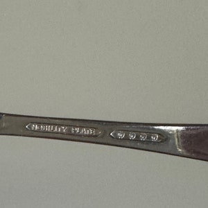 Set of 5 Spoons Oneida Nobility Silver Plate Flatware Silverware ...