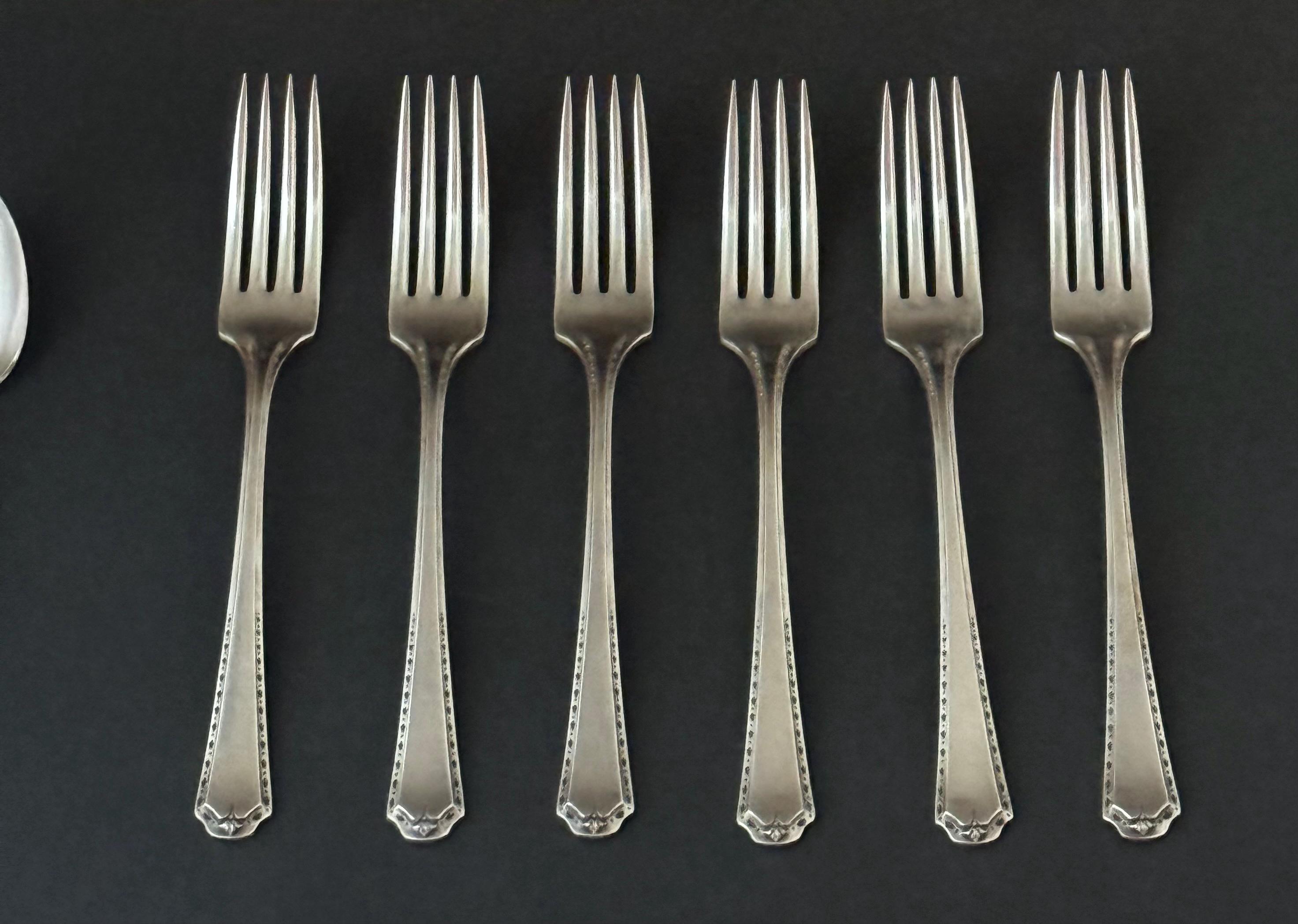 25-piece Oneida Community Flatware Silverware Set Stainless Vintage ...