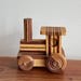 Handmade Wooden Train Steam Engine Child’s Bedroom Decor Wood Toy Train ...