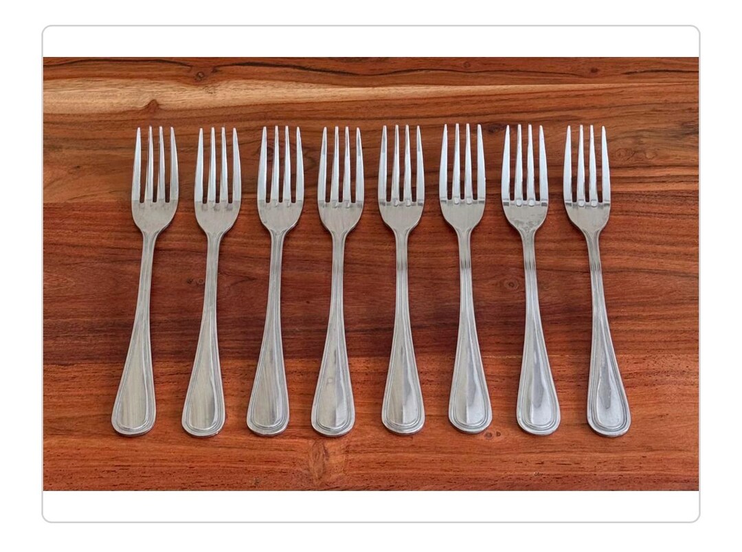 Vintage Set of 8 Forks Winco Stainless - Etsy