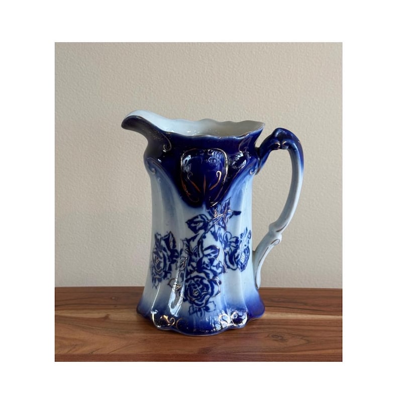 Flow Blue Pitcher - Etsy