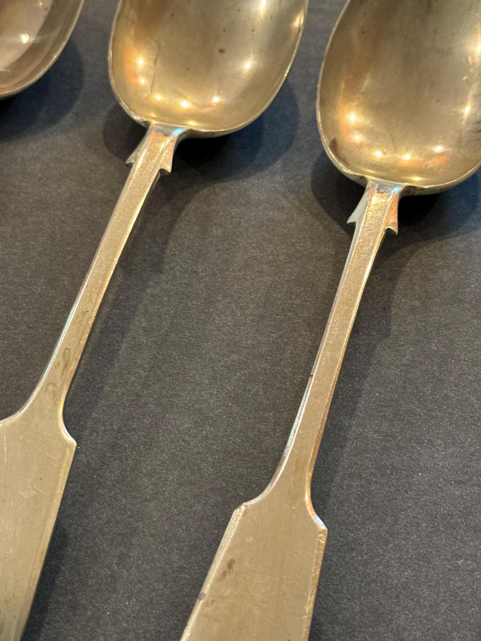 Set of 9 Spoons Silverware Flatware D & A Bengal Silver Rustic ...