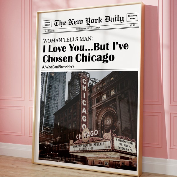 Chicago Poster - Etsy