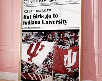 Indiana University Posters, IU Posters, College Prints, Trendy College ...