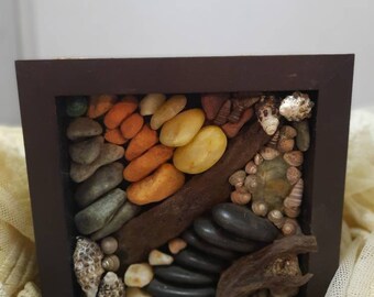 Rock Shadow Box Art - Etsy