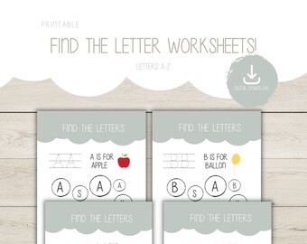 Printable ABC Toddler Preschool at Home Homeschool Pre - Etsy