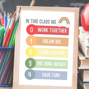 Printable, in This Class, Classroom Decor, Homeschool Decor ...