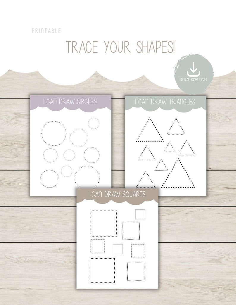 Printable, Shapes, Toddler, Preschool, Prek, Homeschool, Pre K ...