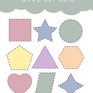 Printable, Shapes, Preschool, Toddler, at Home, Homeschool, Pre K ...