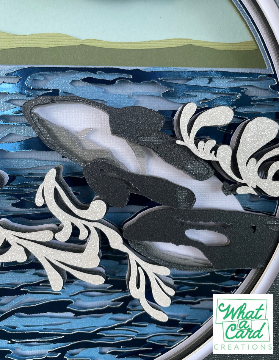 Whales Breaching in the Bay 3D SVG Digital File - Etsy