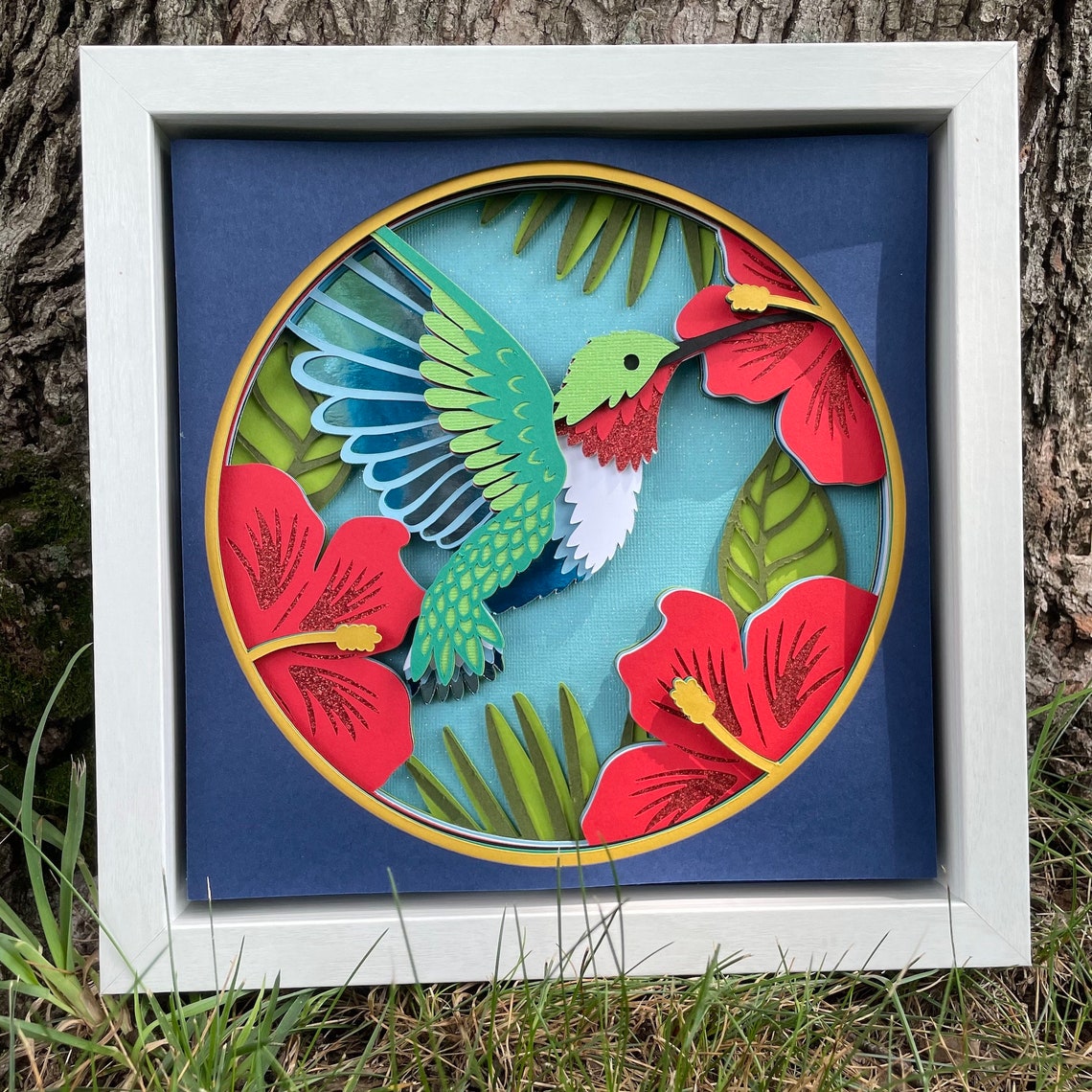 9x 9 3D Hummingbird Shadow Box/picture - Etsy