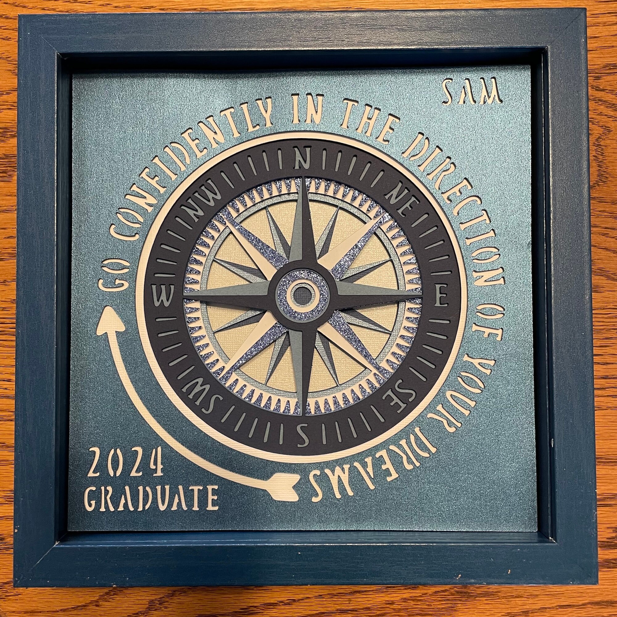 9x 9 3D 2024 Graduate Shadow Box/picture Personalization Available - Etsy