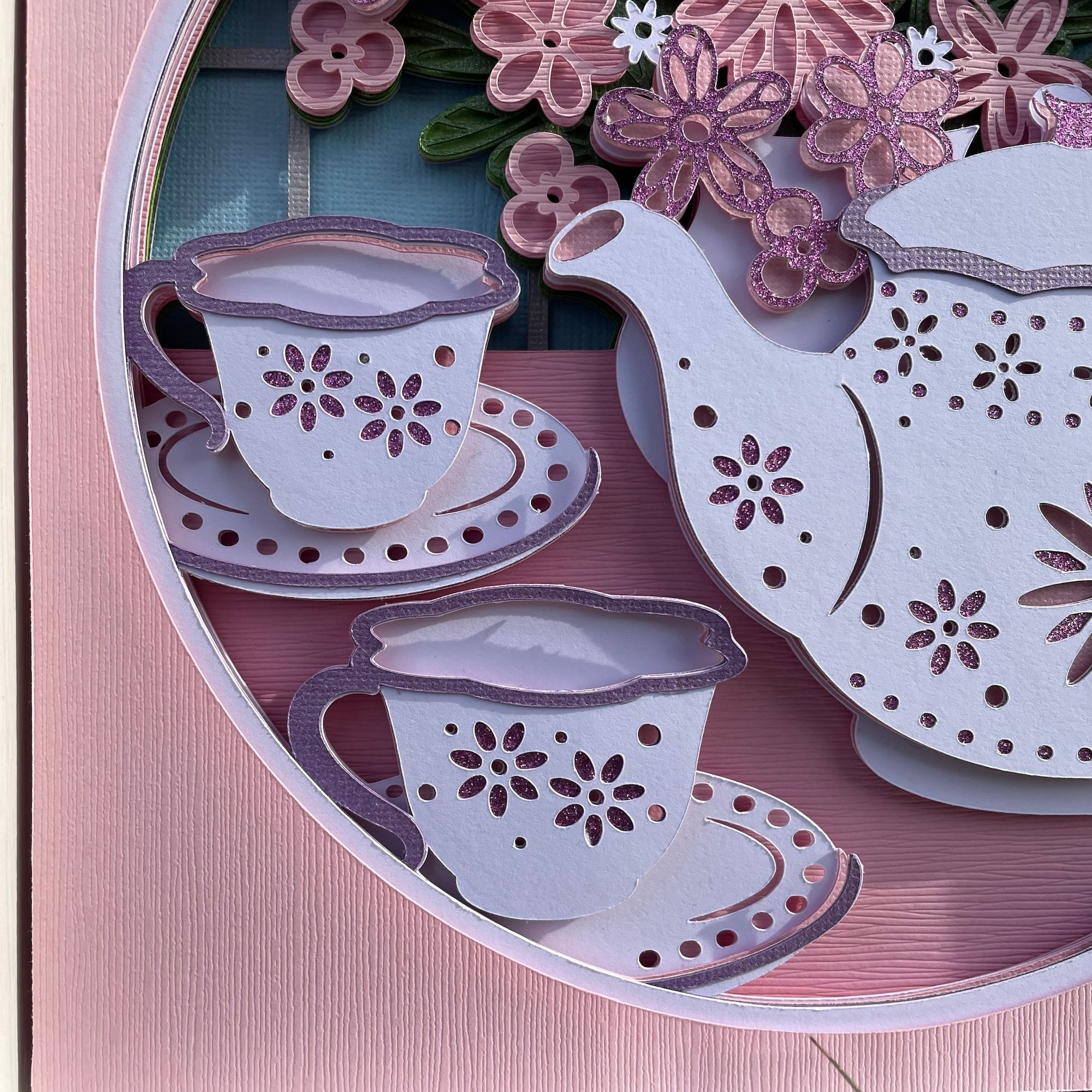 9"x 9" 3D Tea Party Shadow Box/picture - Etsy