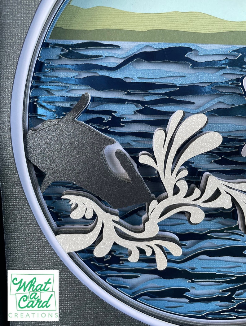 Whales Breaching in the Bay 3D SVG Digital File - Etsy