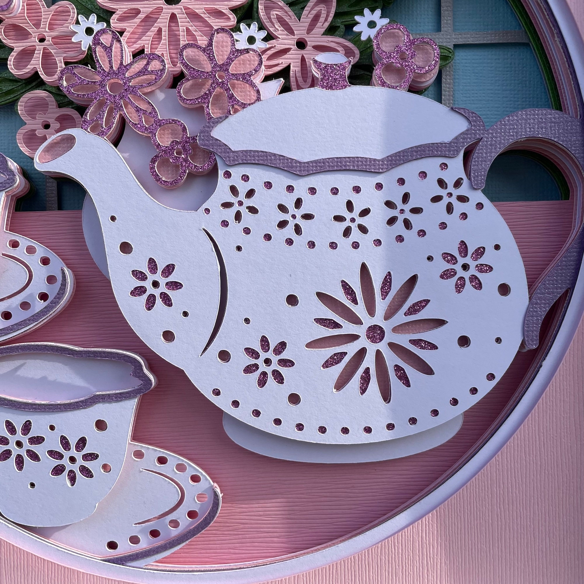 9"x 9" 3D Tea Party Shadow Box/picture - Etsy