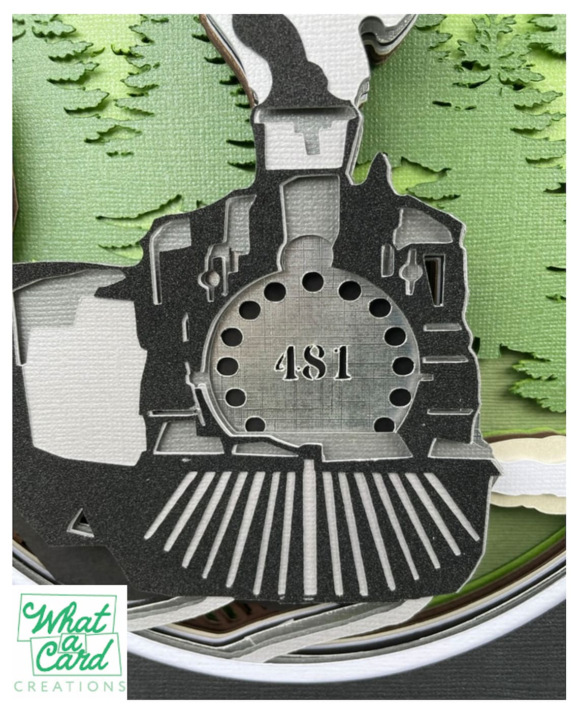 9"x 9" 3D Steam Engine Train Shadow Box/picture - Etsy