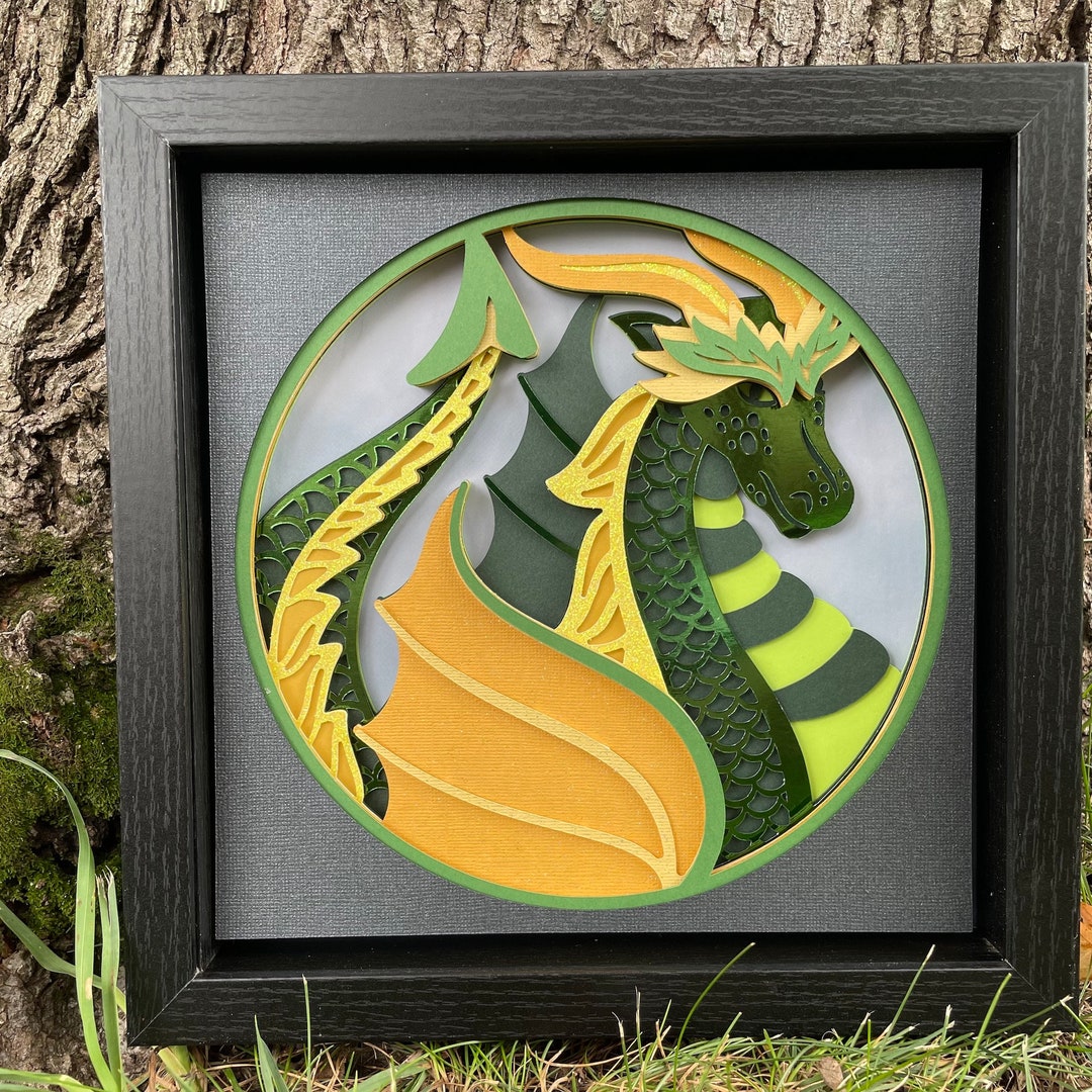 9x 9 3D Dragon Shadow Box/picture - Etsy