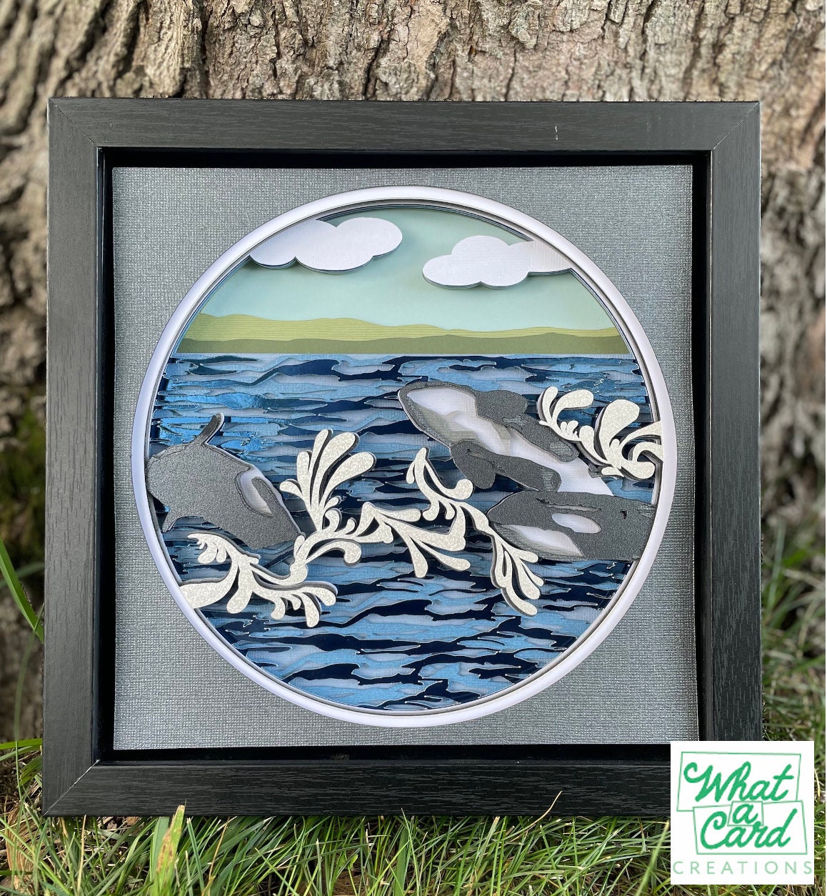 Whales Breaching in the Bay 3D SVG Digital File - Etsy