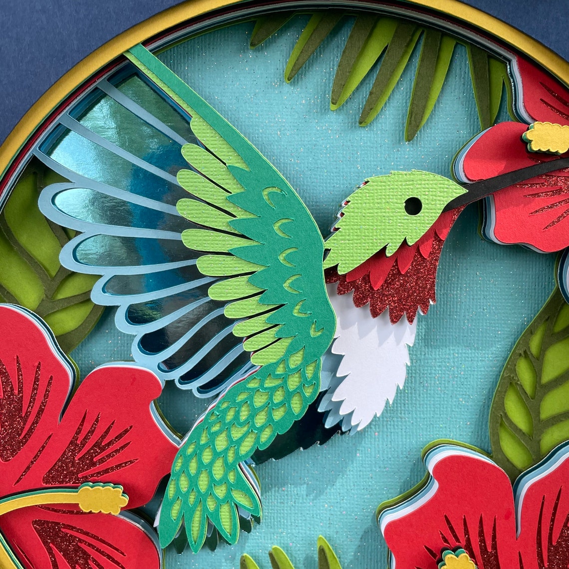 9x 9 3D Hummingbird Shadow Box/picture - Etsy